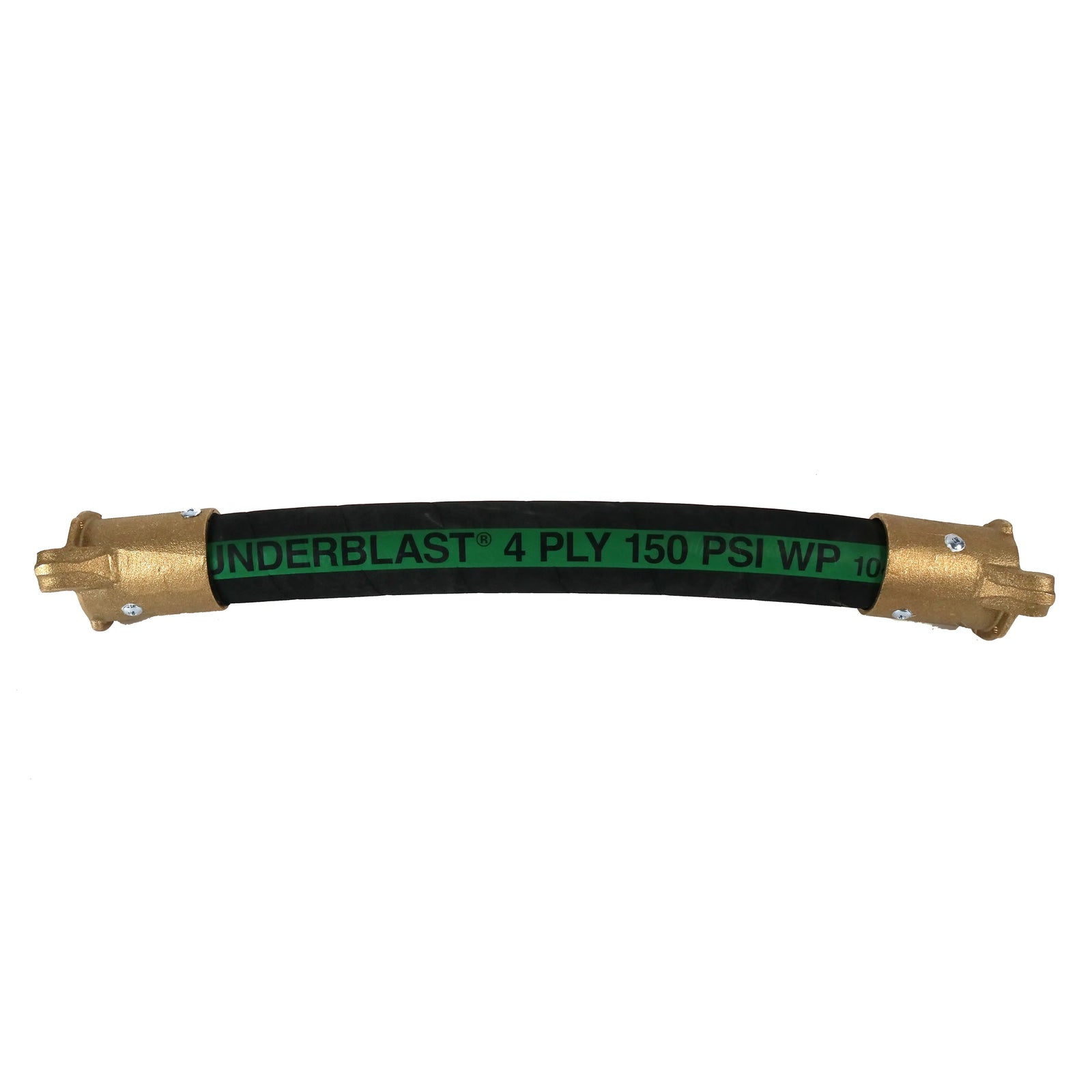 1" ID Pinch Hose with Two-Lug KF Hose Couplings - Dustless Blasting®