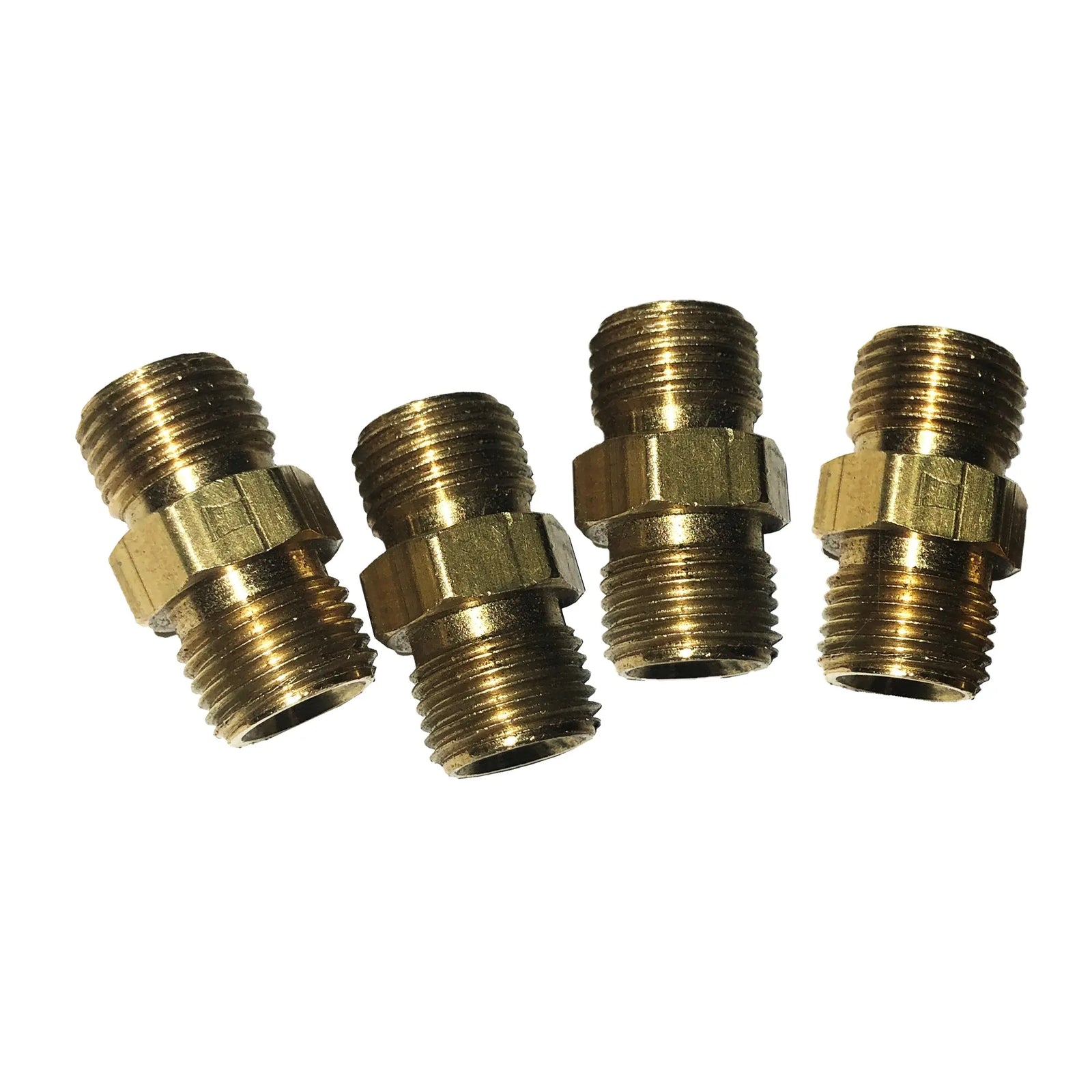 Twin Line to Twin Line Extension Male Brass Adapters (Pack of 4)