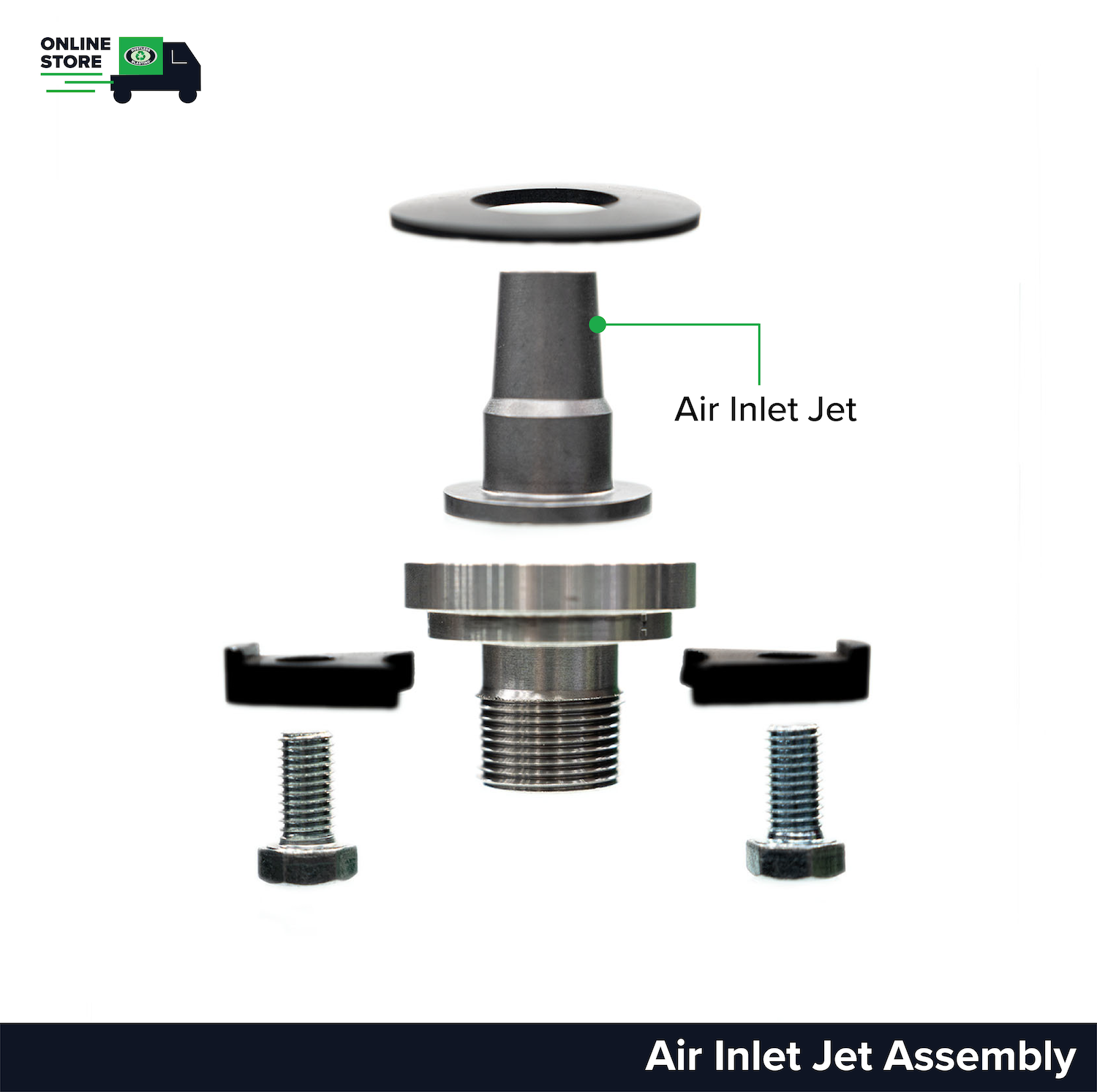 DB350®-DB3000® Air Inlet Jet, 5/8" Diameter - Dustless Blasting®