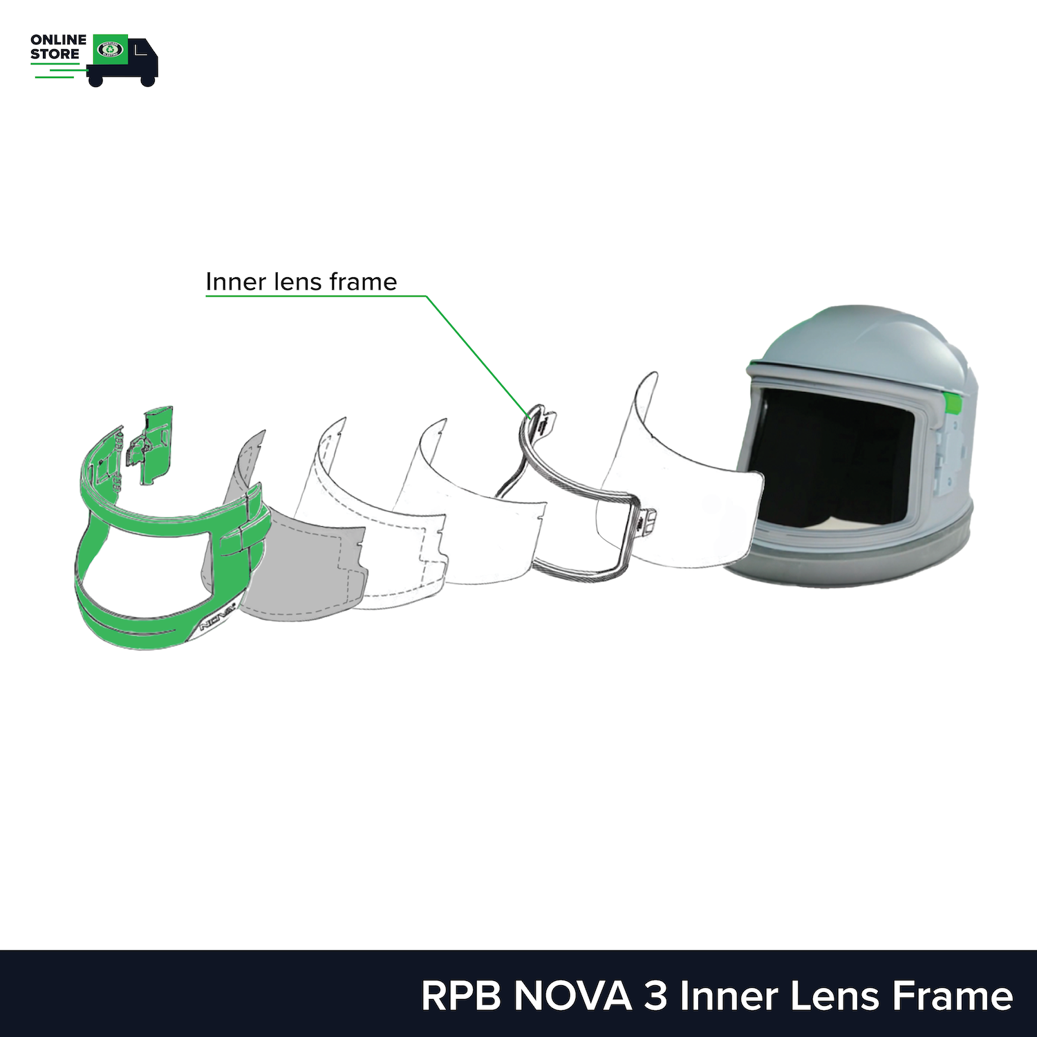 Nova 3 Inner Lens Frame | Dustless Blasting® Online Store